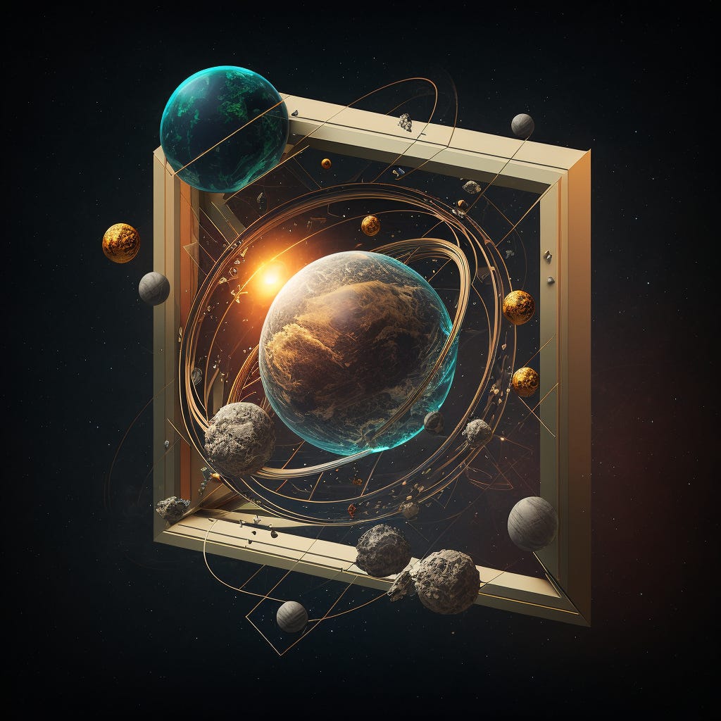 the Solar system in a frame - by Socrates - Saivics