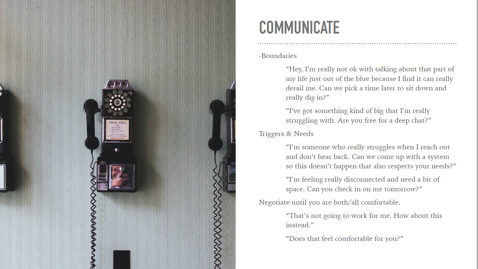 Weekly Lesson - Communicating Boundaries