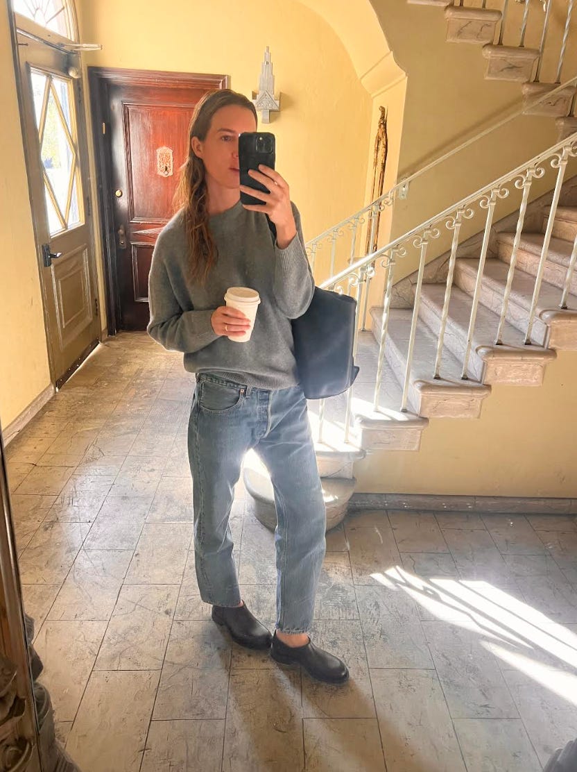 Off-Duty Denim On Set - by Megan Alida Strachan