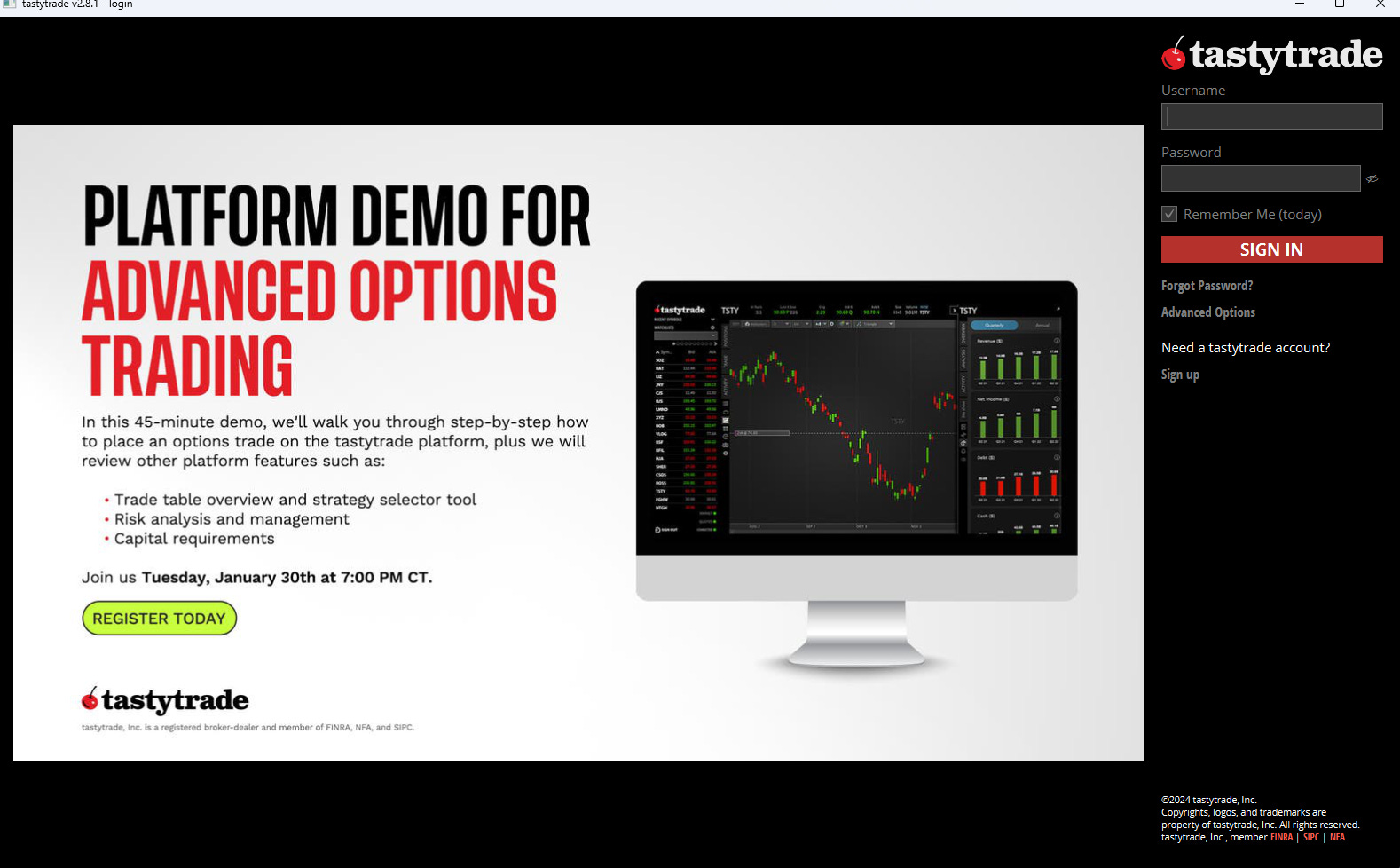 Como descargar la plataforma de Tasty Trade
