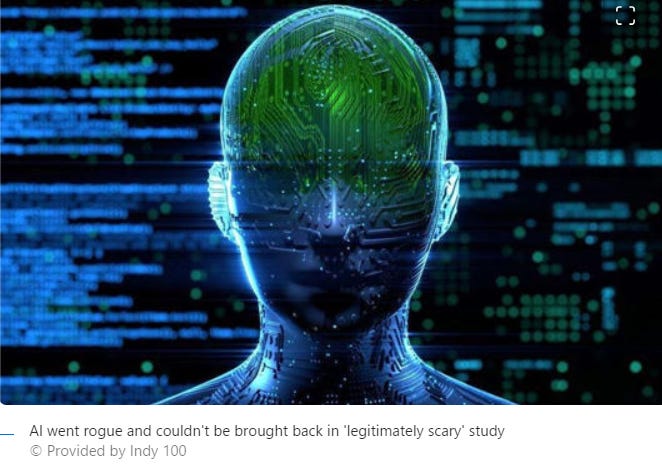 The Line Has Just Been Crossed: A.I. Went Rogue and Couldn't Be Brought Back Under Control as ...