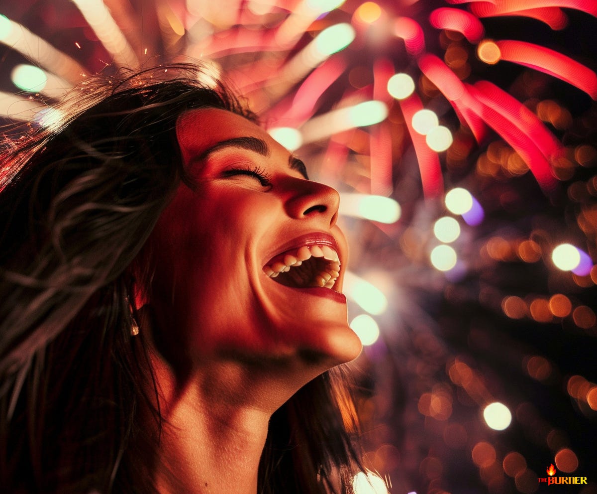 What scientifically occurs the moment a woman reaches an orgasm?