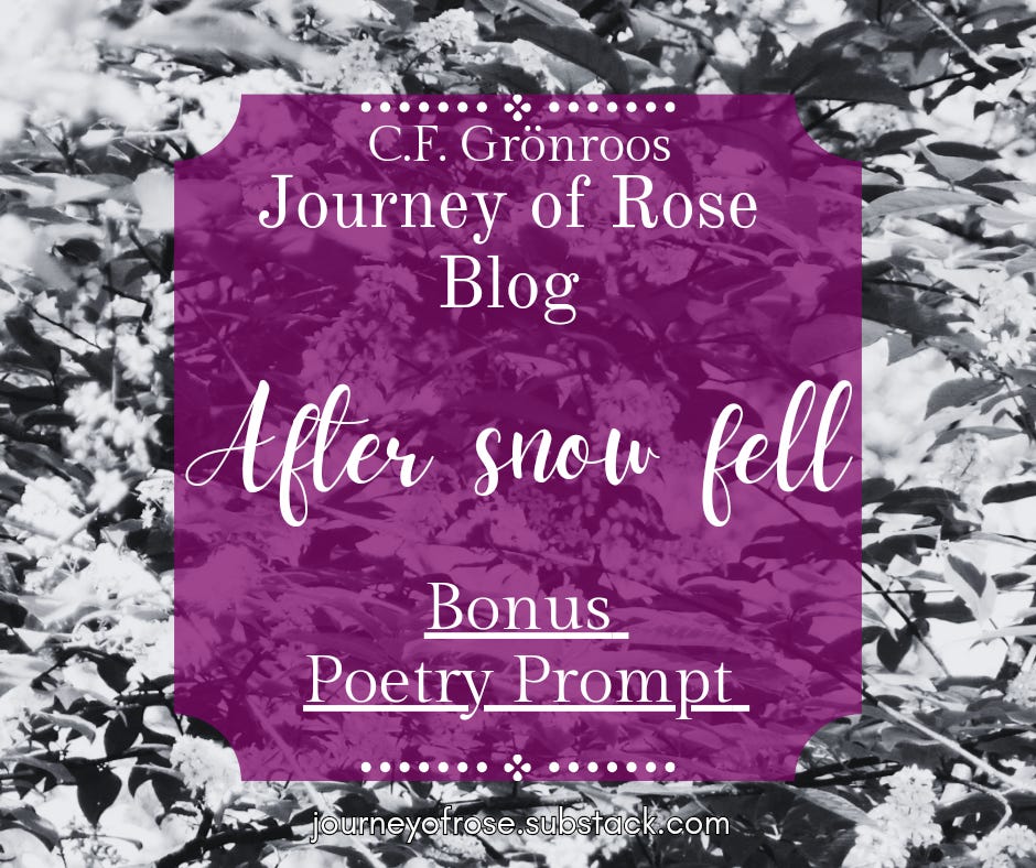 Bonus Poetry Prompts 14 - by C.F. Grönroos