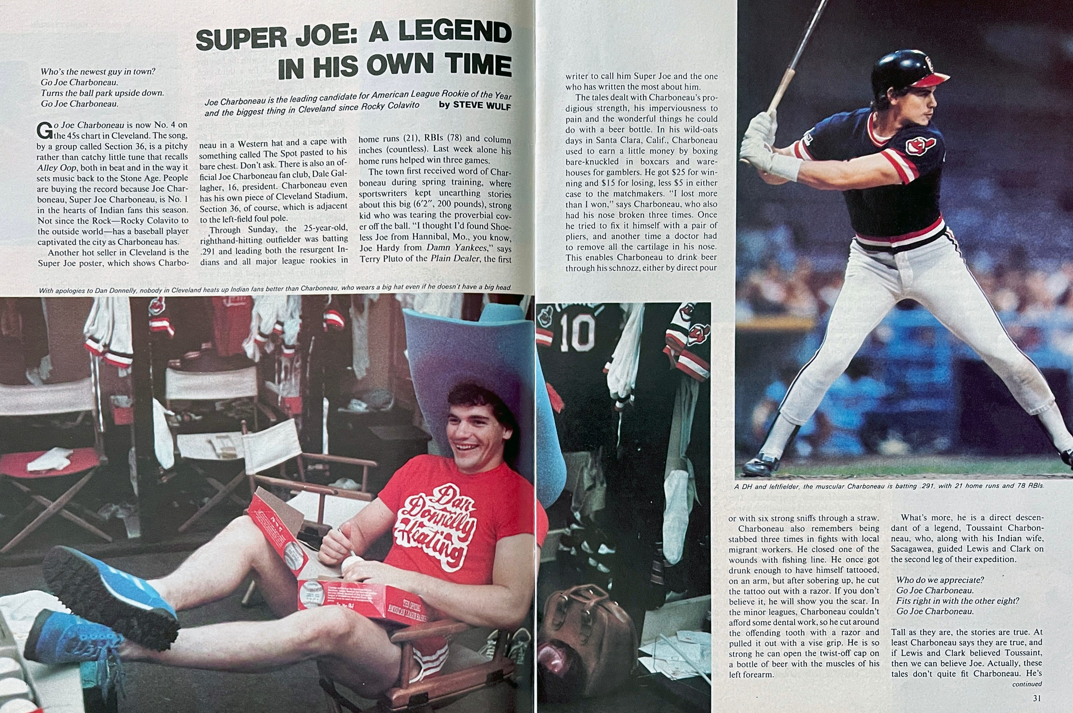 Baseball Songs: Go Joe Charboneau - by Jay Wade Edwards