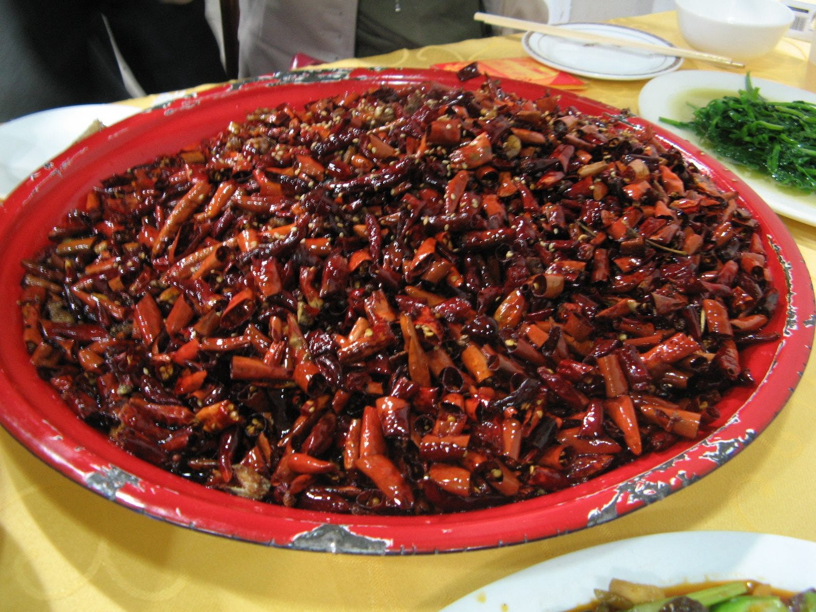 Sichuan Spicy Chicken with Edible Crispy Chilis