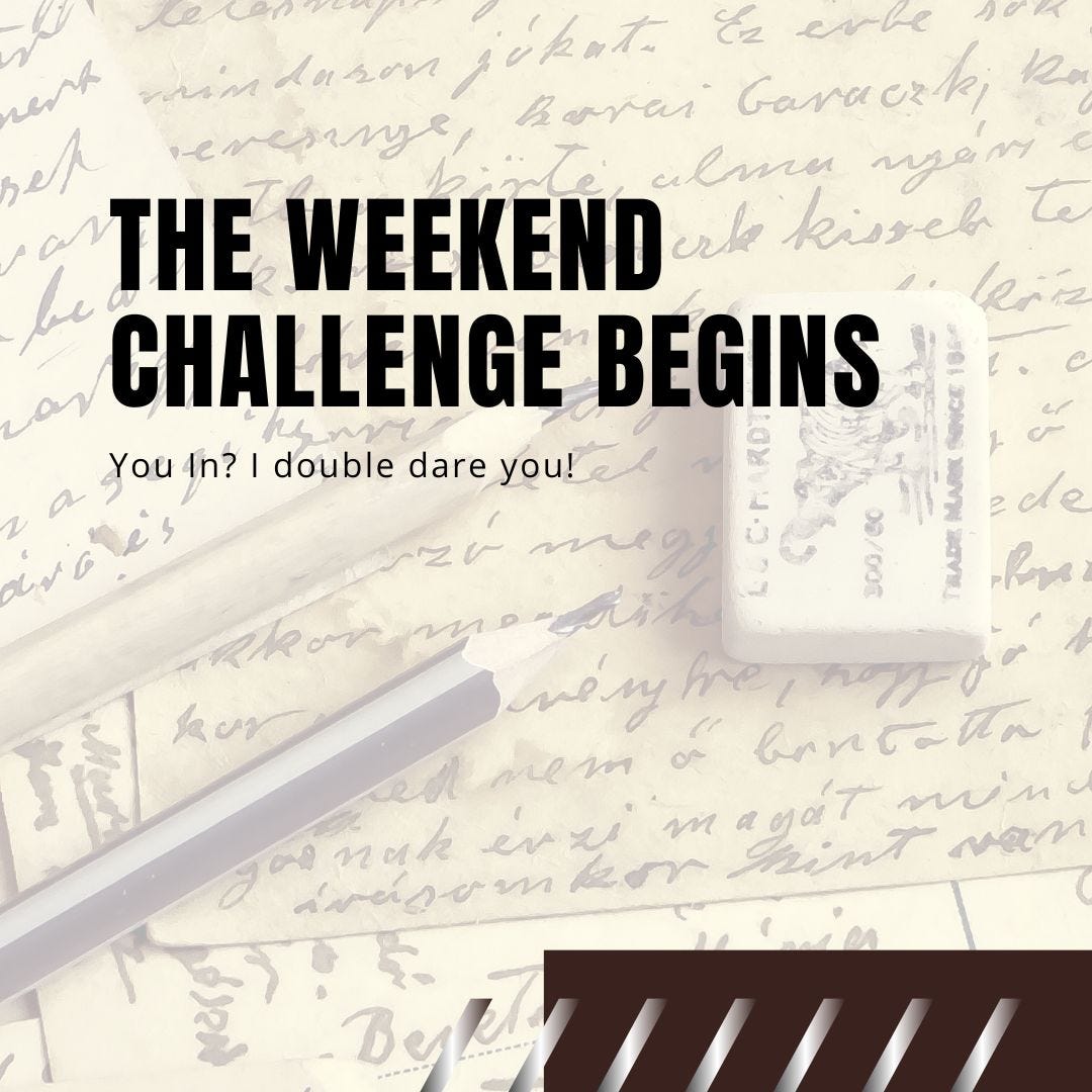 Weekend Poem Challenge, You In? - Written Tales Magazine