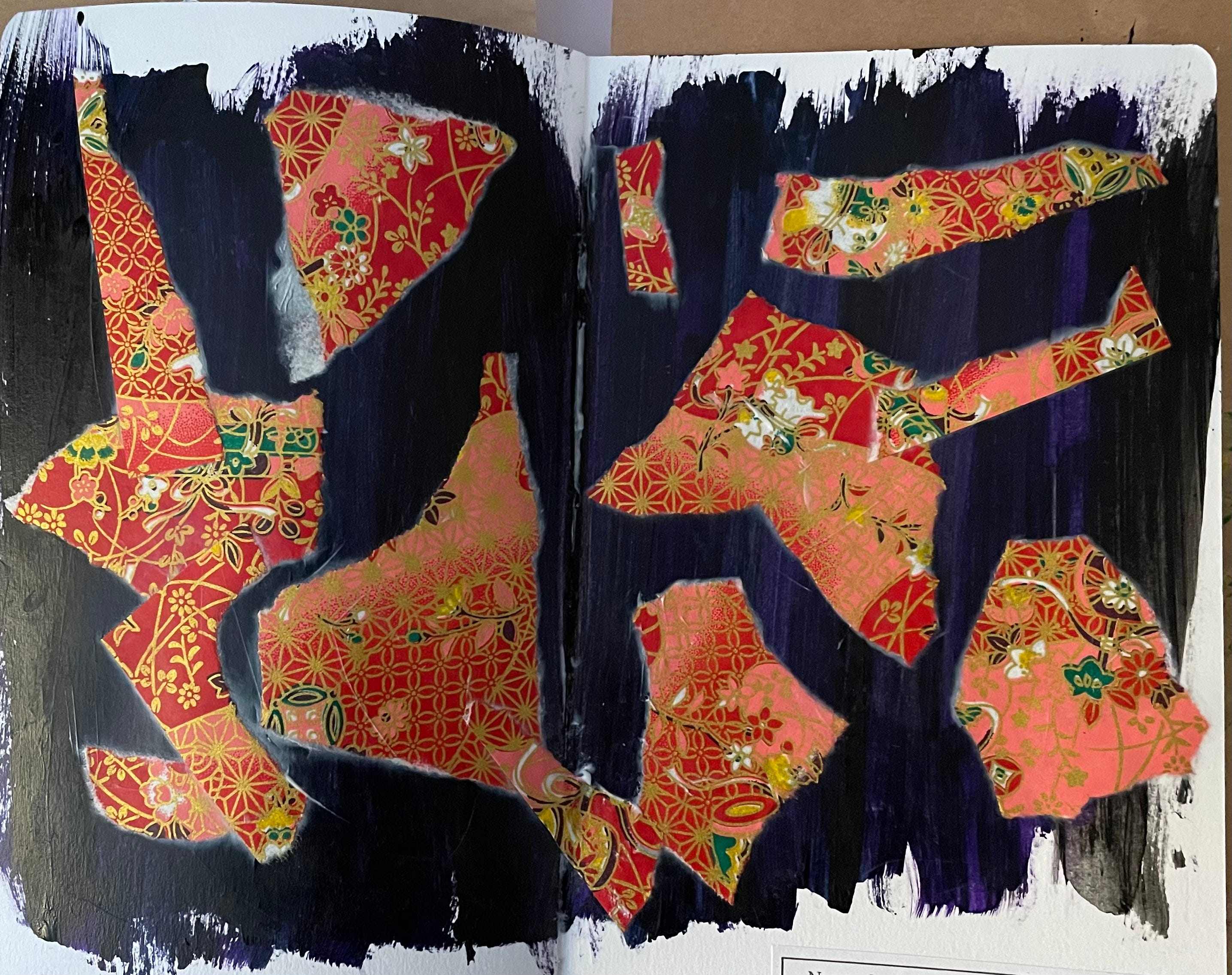 Kintsugi Collage - by Melanie Childress Reuter