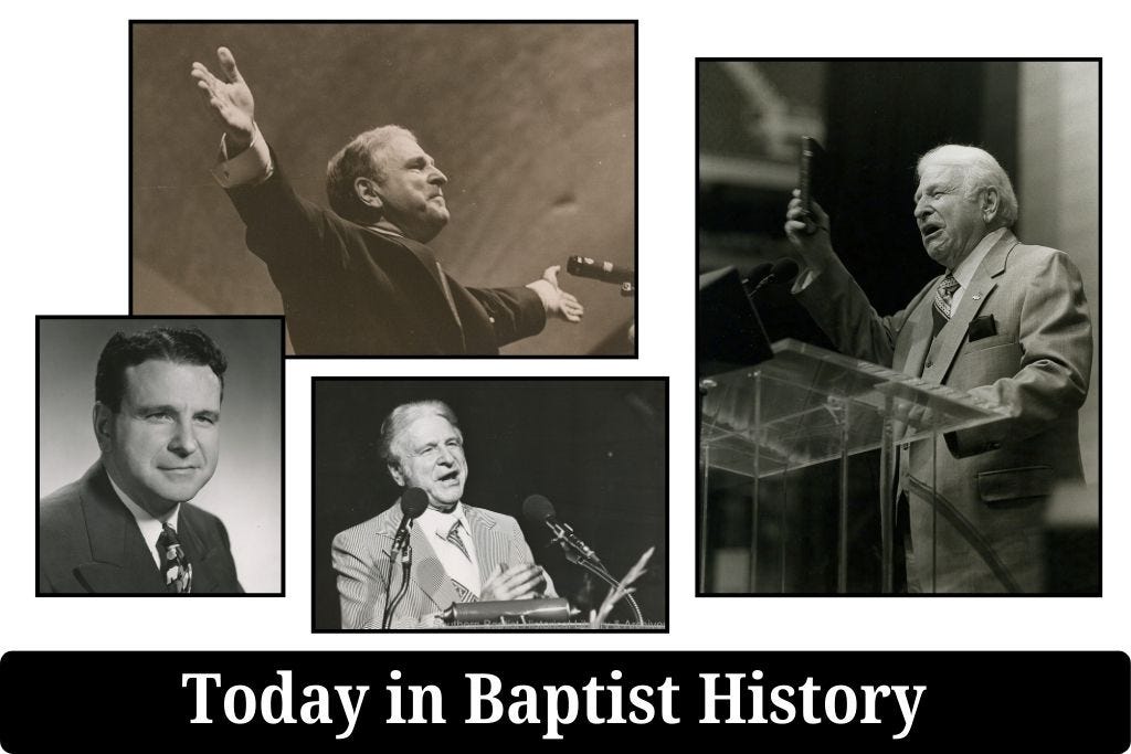 Today in Baptist History: W.A. Criswell ordained to the gospel ministry