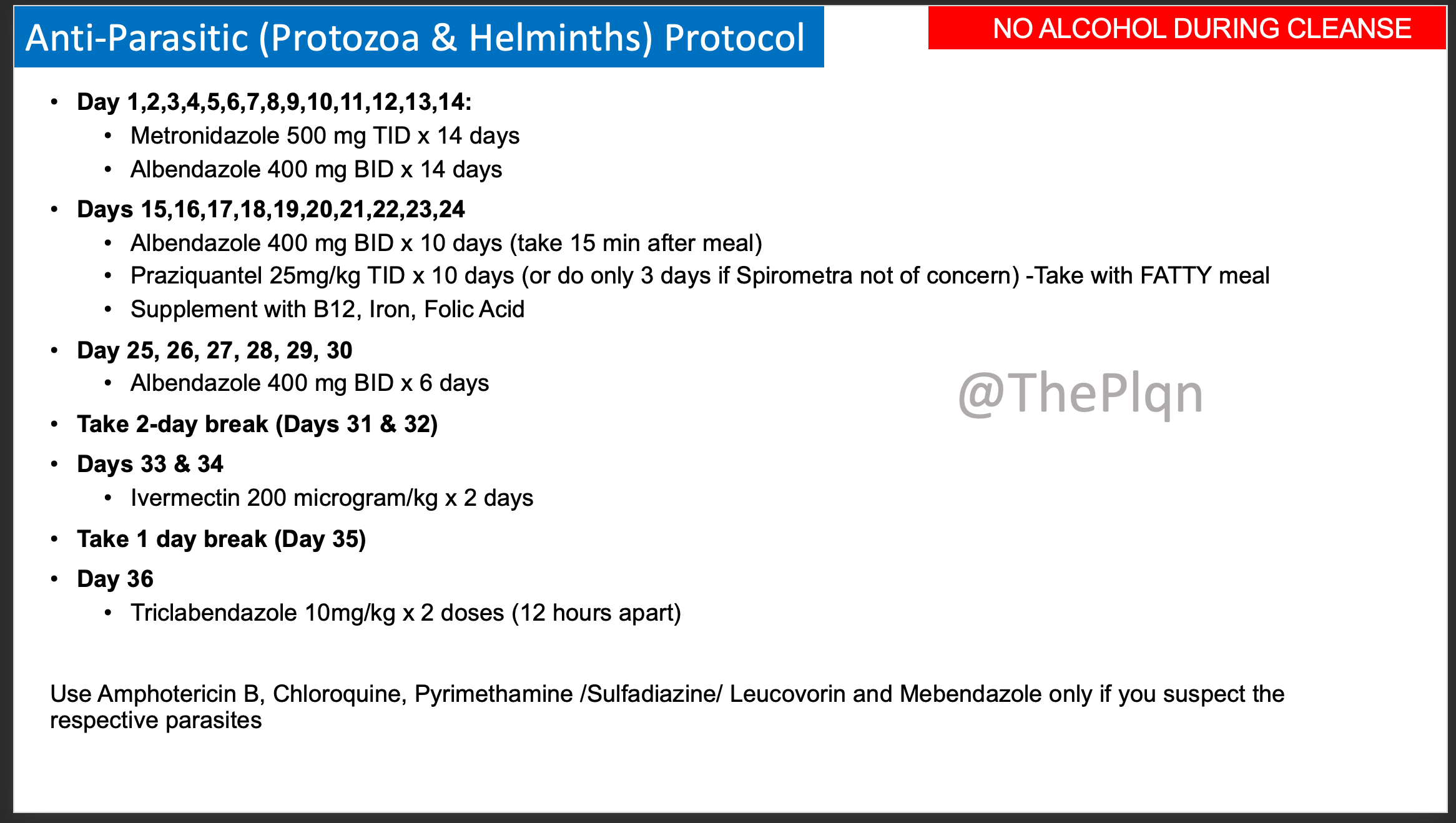 Review of Parasites and their Treatments
