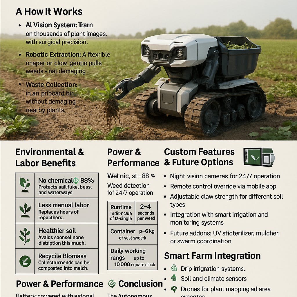 🤖 Autonomous Weed Removal Robot: Precision Weed Control for Farms and ...