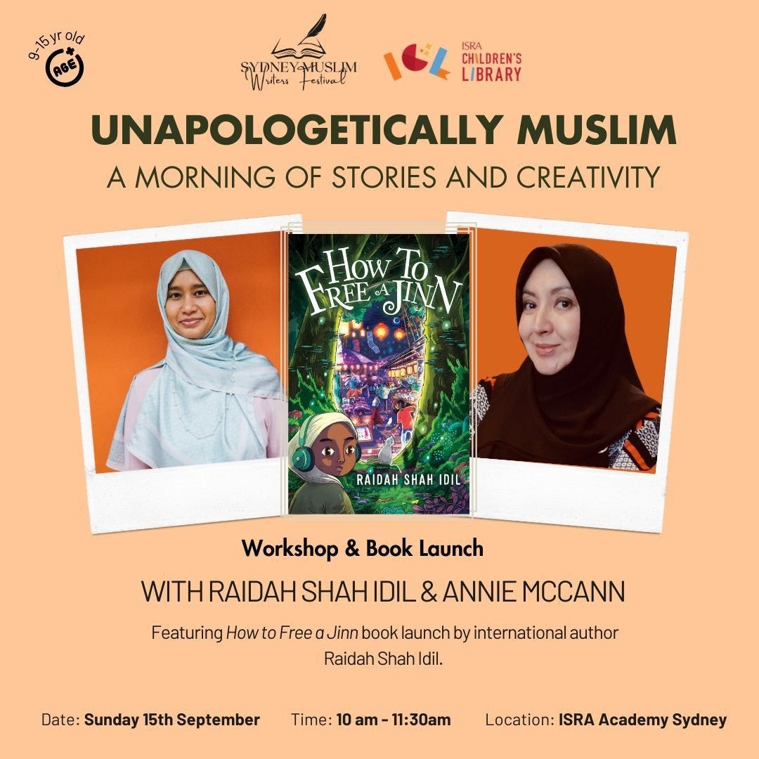 My Sydney book launch is next month! - by Raidah Shah Idil