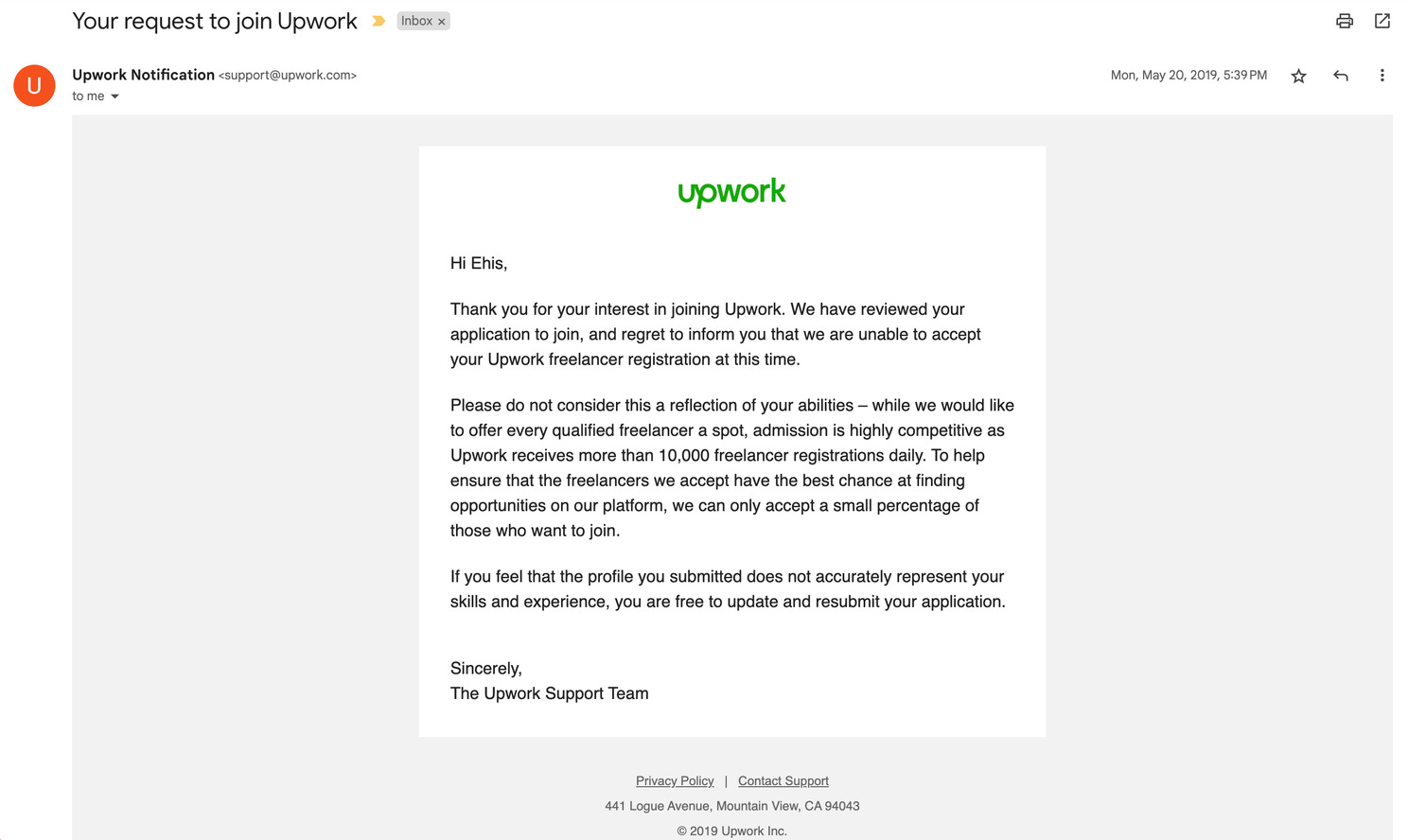 Working My Way Into Upwork - by Ehi Ohiwerei