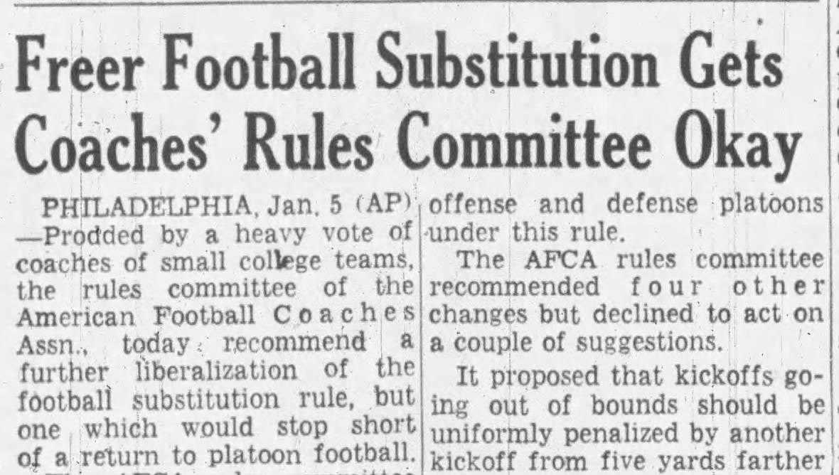 Today's Tidbit... Checking In On Late-1950s Substitution Rules
