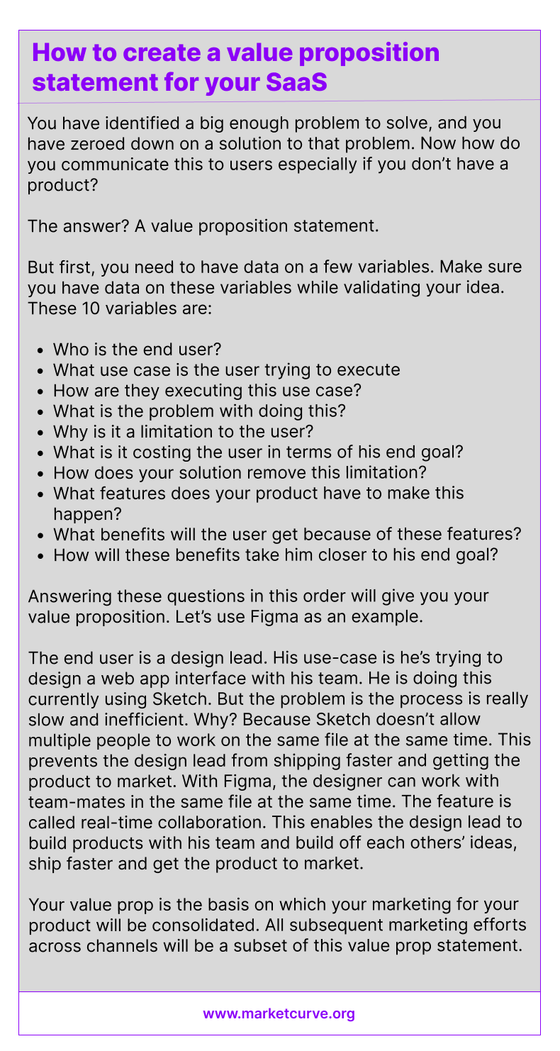 How to create a value proposition statement for your SaaS