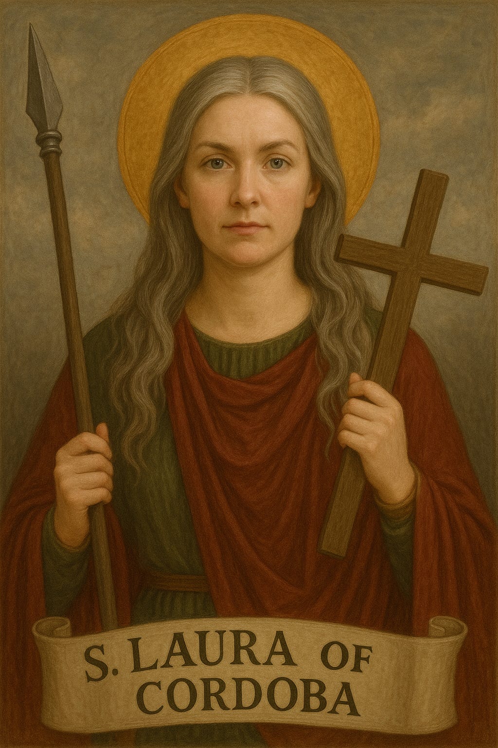 Saint Laura and the Hilltop Epiphany - by Laura Dodsworth