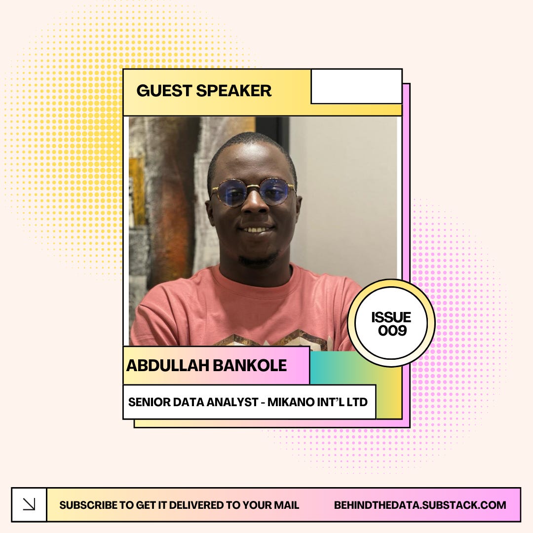 Issue 009 - Meet Abdullah Bankole