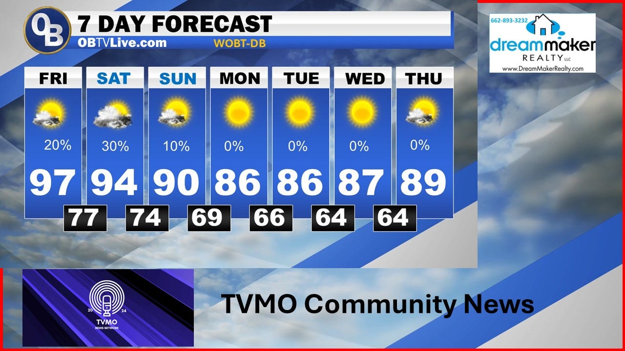 Weather Forecast: August 16, 2024 - TVMO Community News