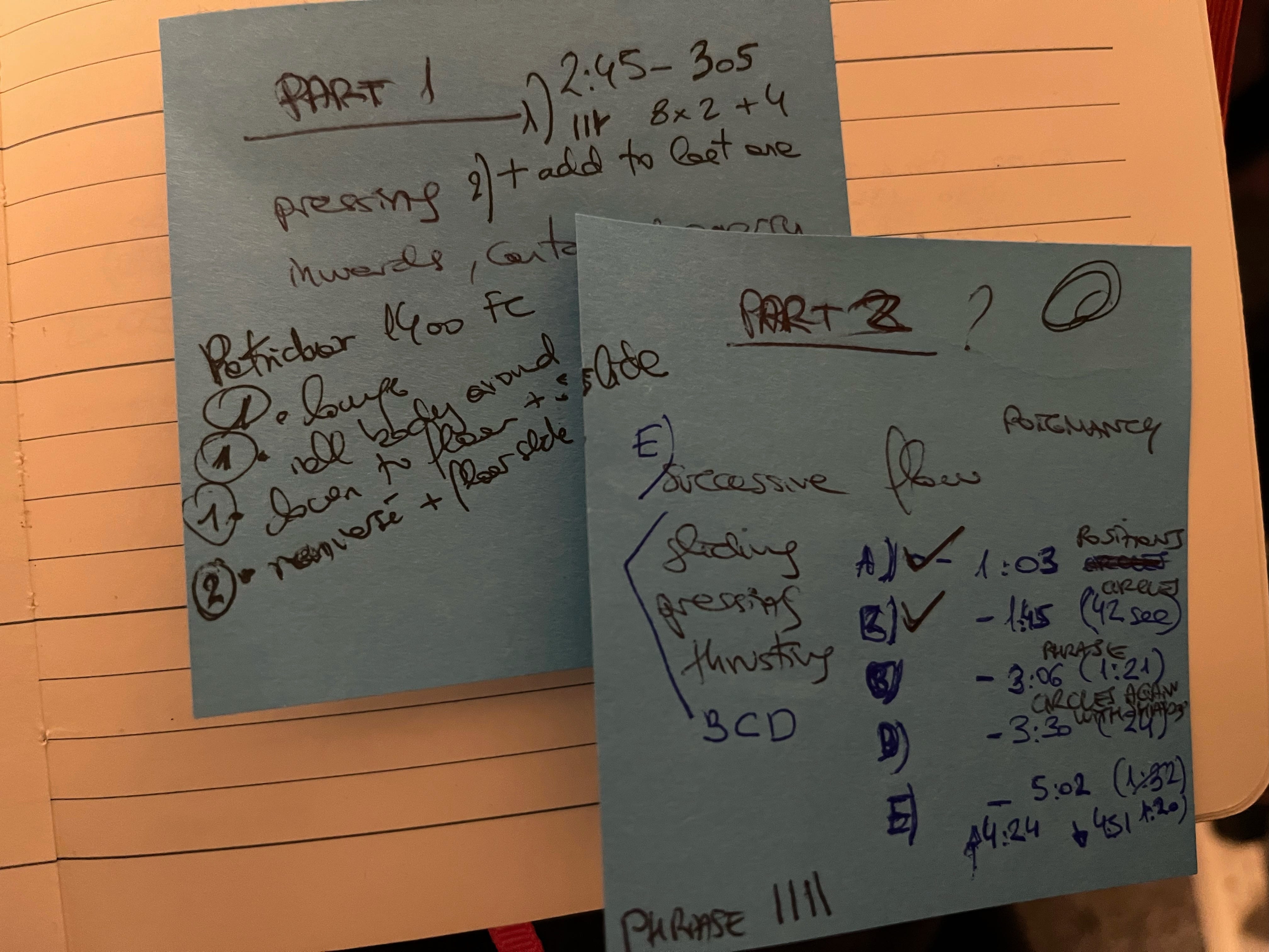 A couple of sticky notes - COMMOTION