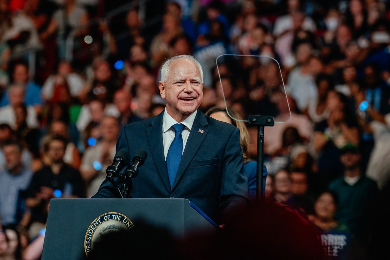 Tim Walz, the Right White Guy - by Keith Owens