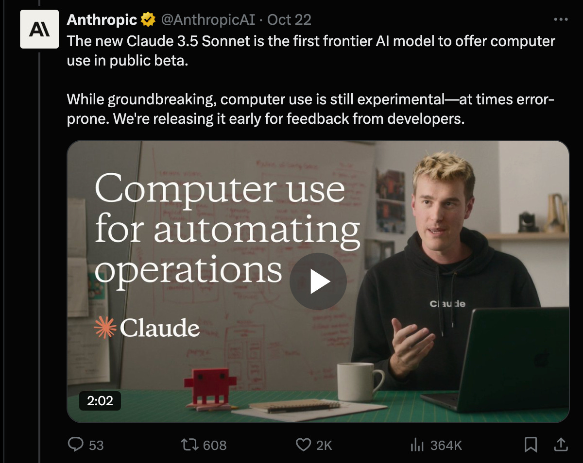 The new Claude 3.5 Sonnet, Computer Use, and Building SOTA Agents ...