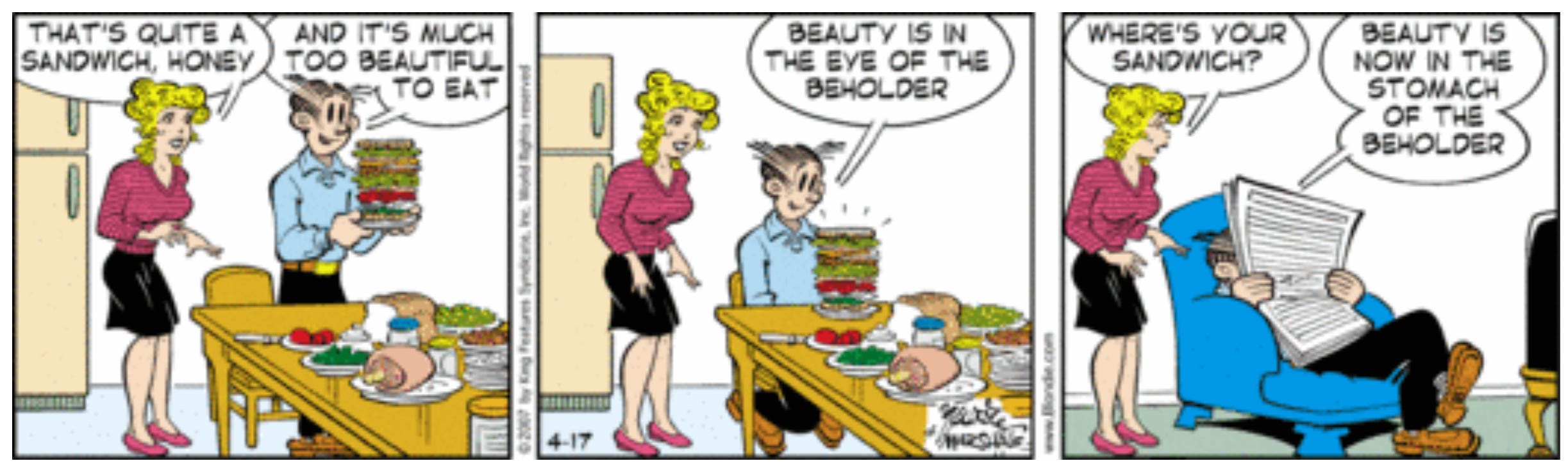 Notable Sandwiches #54: The Dagwood • Buttondown