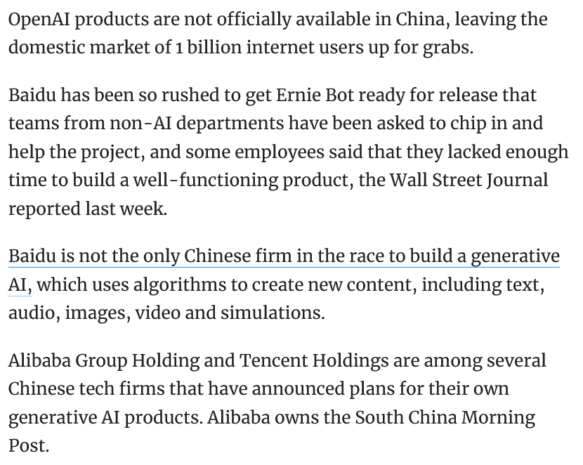 Chinese online search giant Baidu to launch its answer to ChatGPT in ...