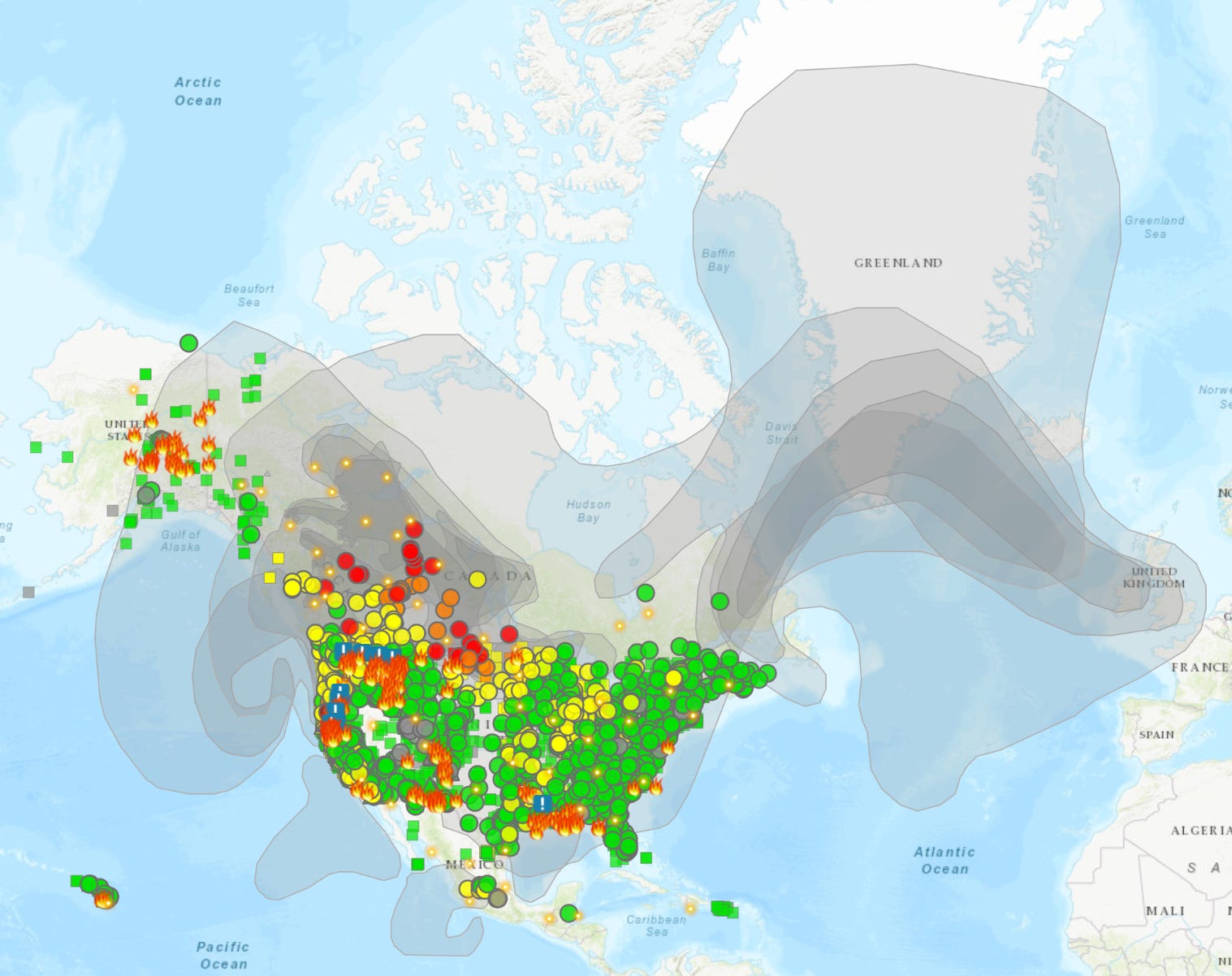 Global Wildfire Update: North American Wildfire Smoke Reaching Europe