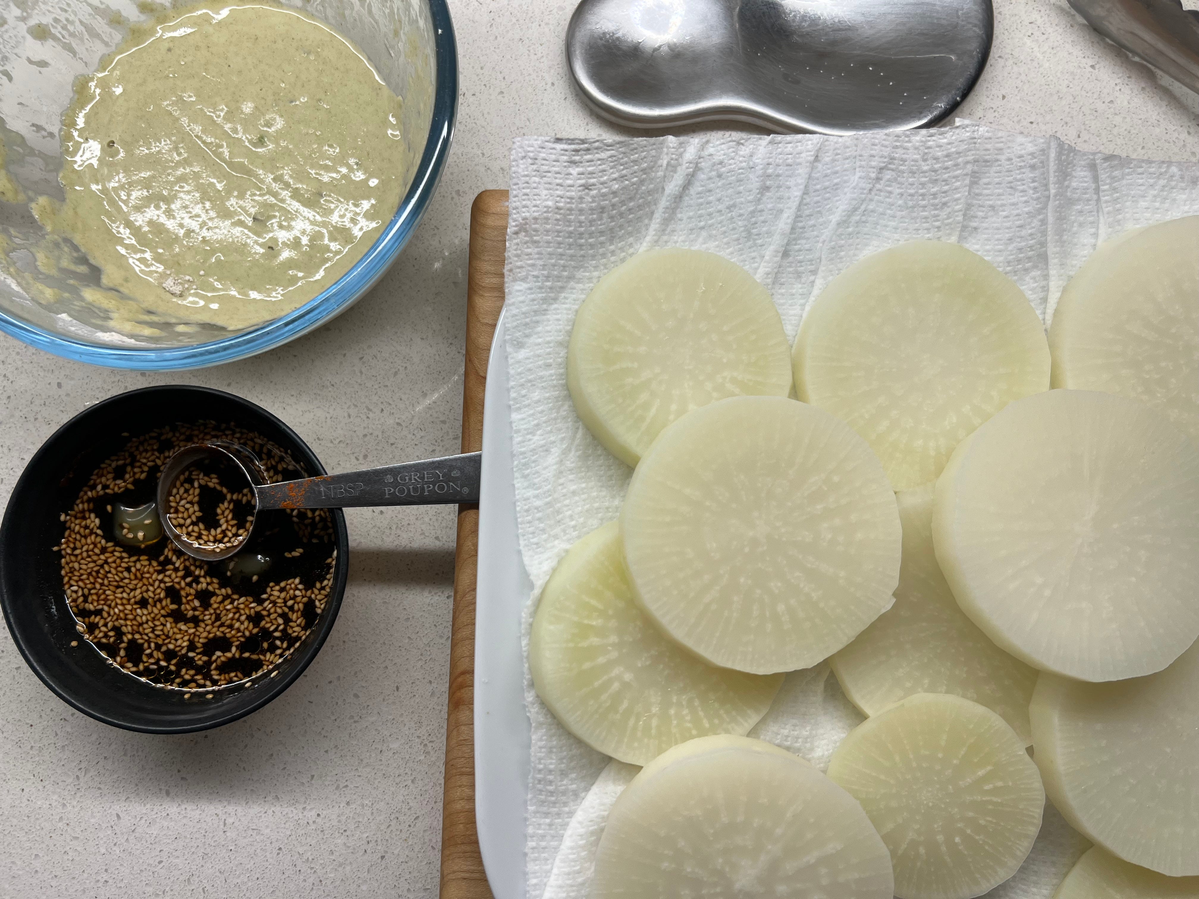 Issue #125: Korean Radish Pancakes - by Mitchell Davis