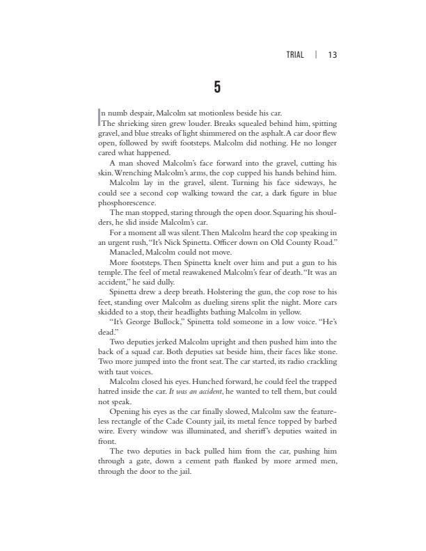 Read Richard North Patterson's TRIAL Chapters 5-7