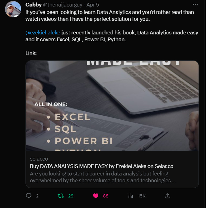 DATA ANALYSIS MADE EASY🔥 - by Ezekiel - Everything Data