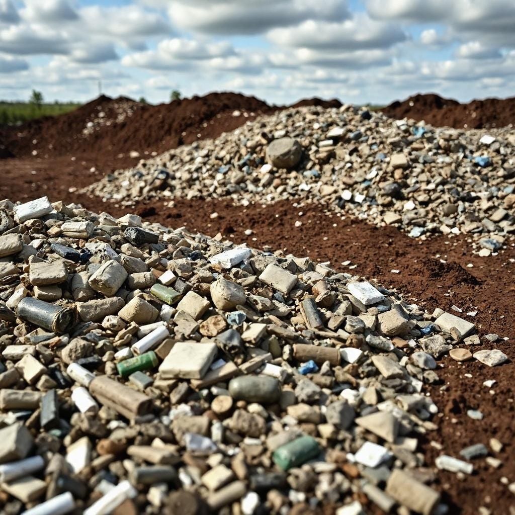 Effects on the carbon cycle of incineration and landfill waste disposal