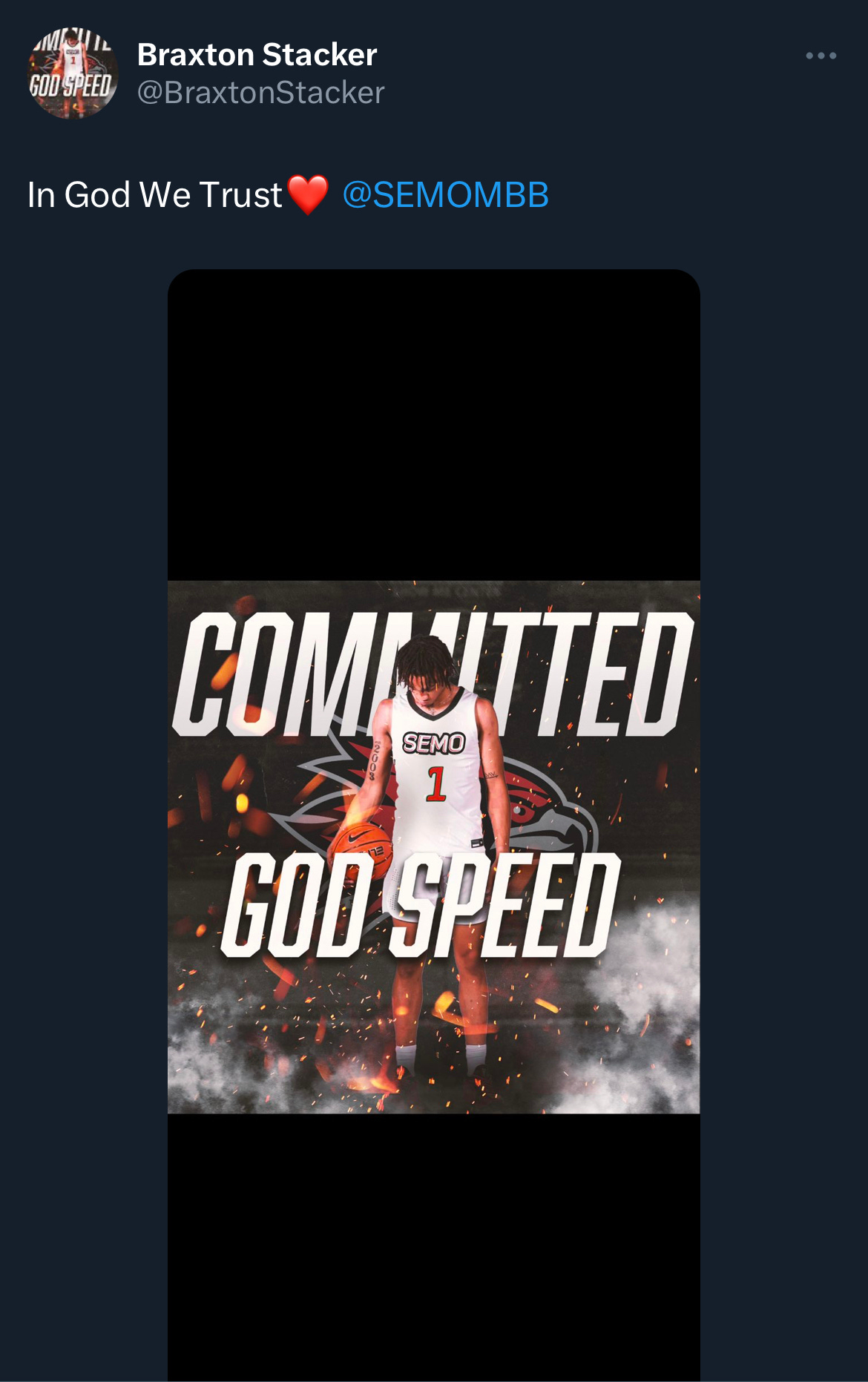 Former Racer Stacker commits to SEMO - by Jeff Bidwell