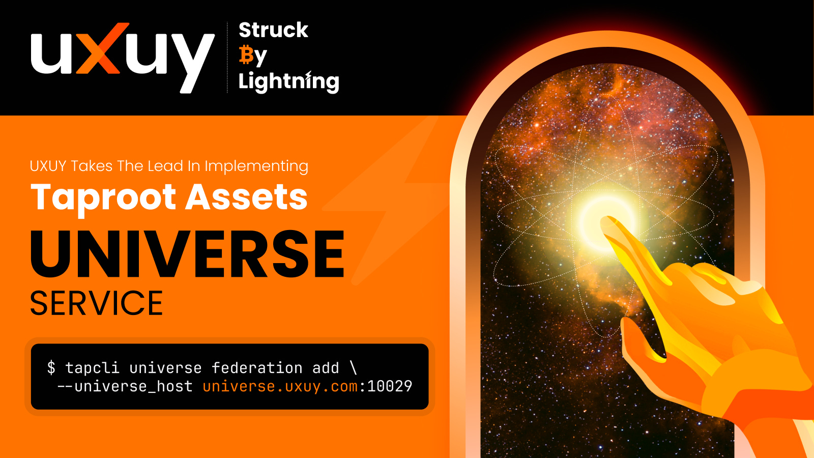UXUY Pioneers Taproot Asset Universe Service, Fully Integrating Infrastructure into the Bitcoin ...