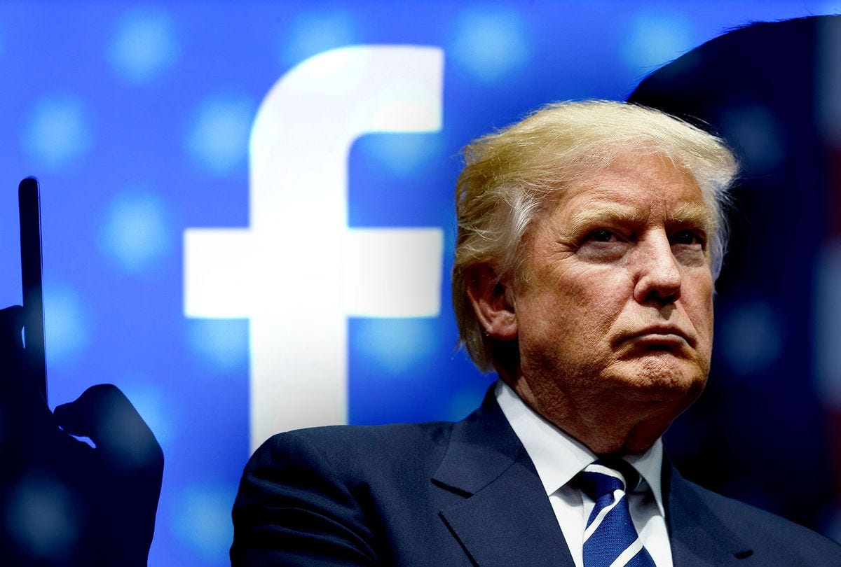 Trump ataca censura do Facebook e plataforma despenca em valor de mercado