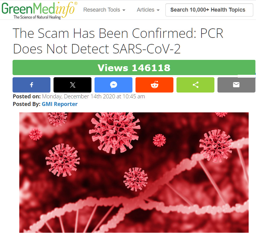 Η Απάτη Επιβεβαιώθηκε: Το τεστ PCR Δεν Εντοπίζει το SARS-CoV-2
