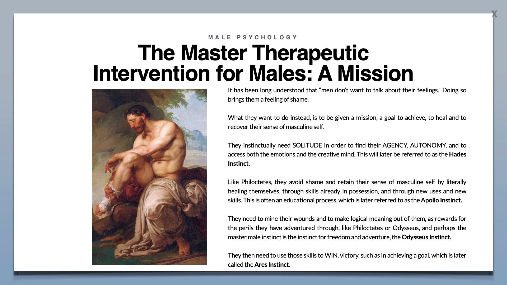 Intro to Men's Psychology - by Dr. Paul - Men’s Psychology®