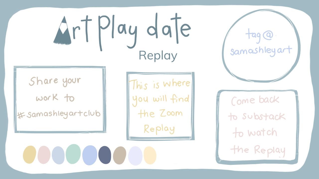 OPEN STUDIO | FREE Live Drawing Sessions | Zoom Art Play Dates