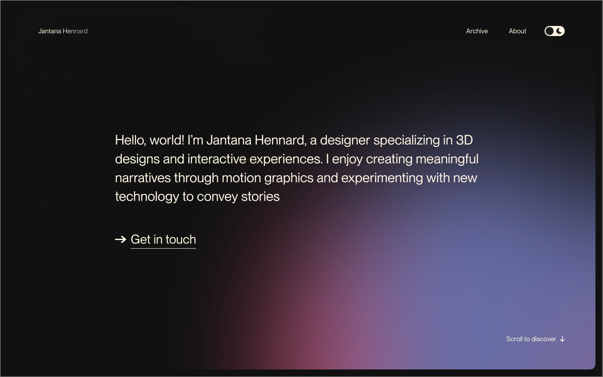 #001: Jantana's Portfolio - by Elsa Amri - Web Wizards