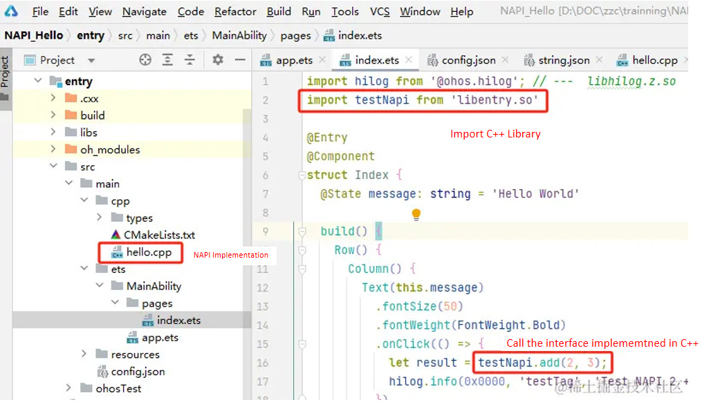 Introduction to the NAPI framework for OpenHarmony - HarmonyOSHub
