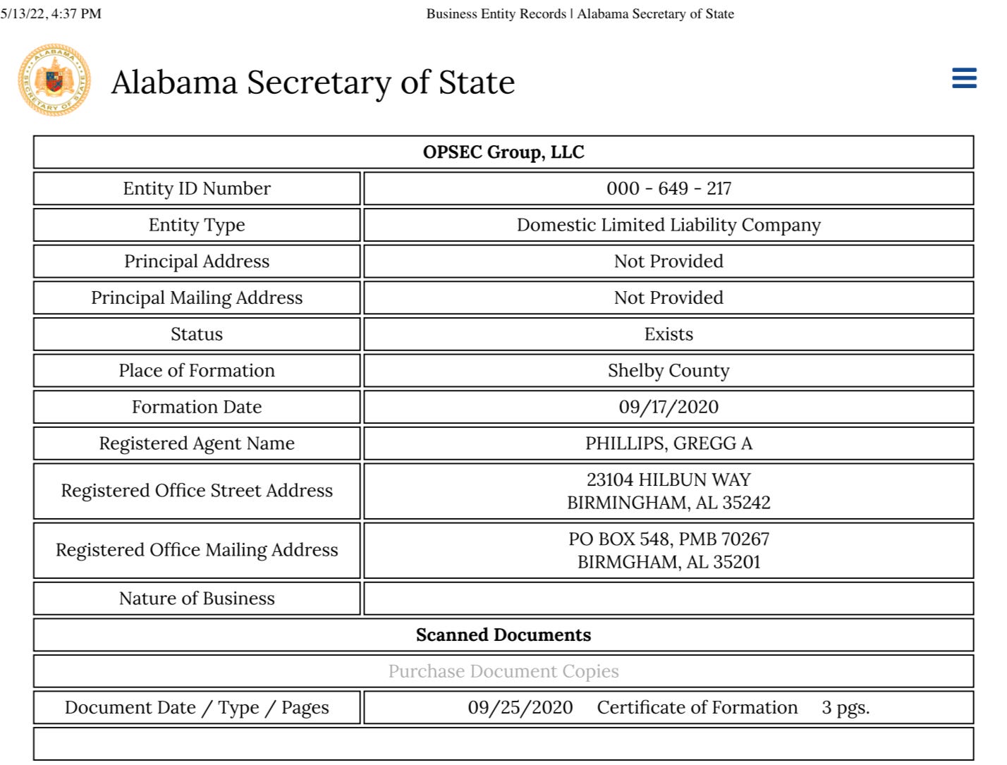OPSEC Group, LLC - by Major Kalhoun - Gregg & Catherine