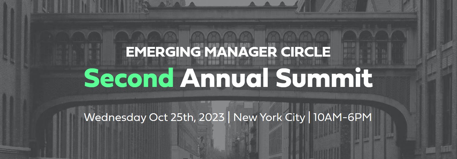 Announcing the Second Annual Emerging Manager Circle Summit