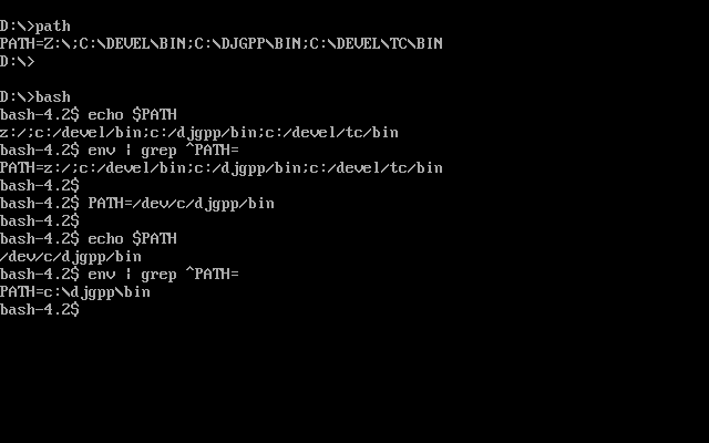 Running GNU on DOS with DJGPP - by Julio Merino