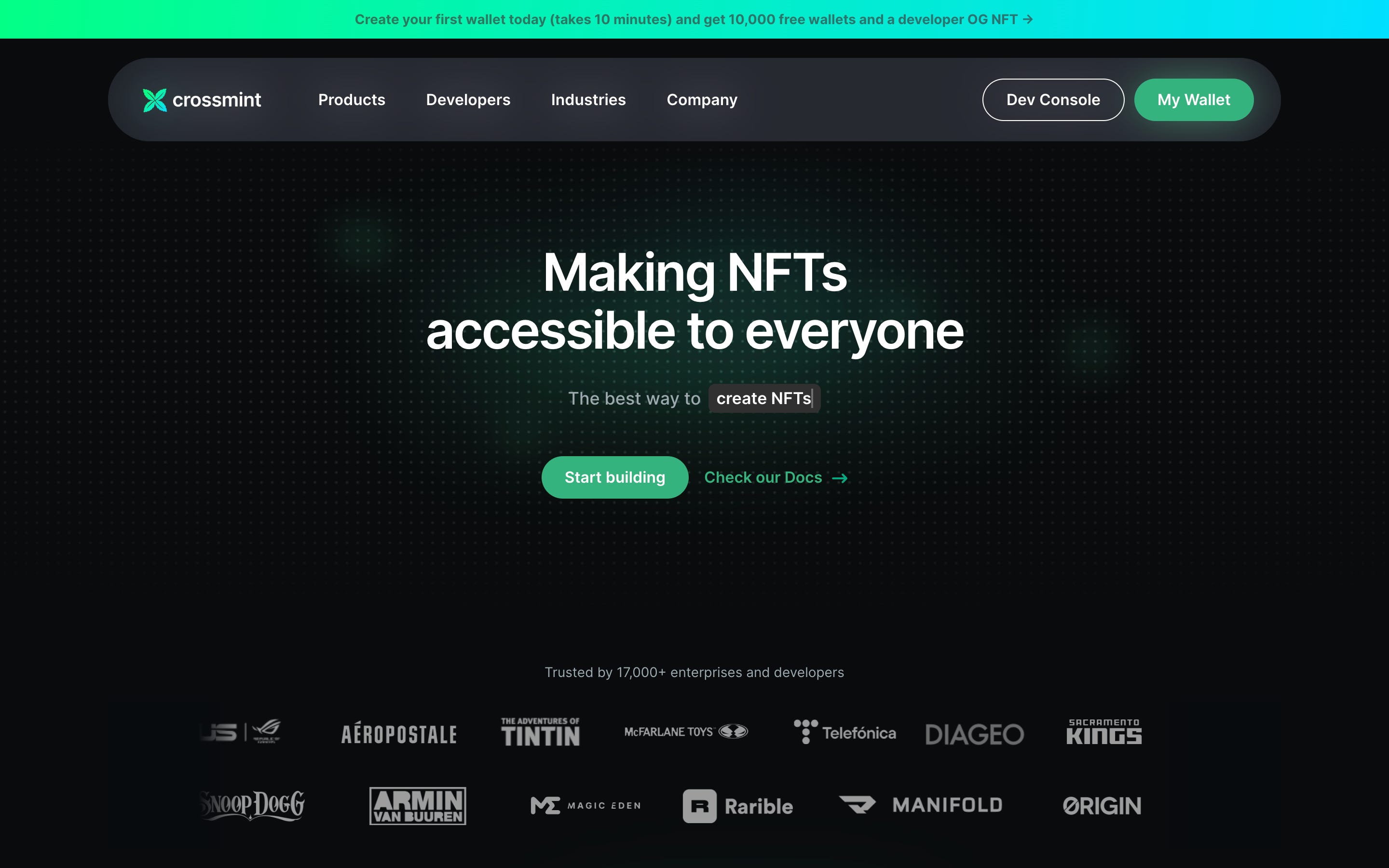 【Crossmint】NFTのクレカ購入とソーシャルログイン可能なウォレット機能を提供 / 誰もがNFTを簡単に作成、配布、受け取りができる！？