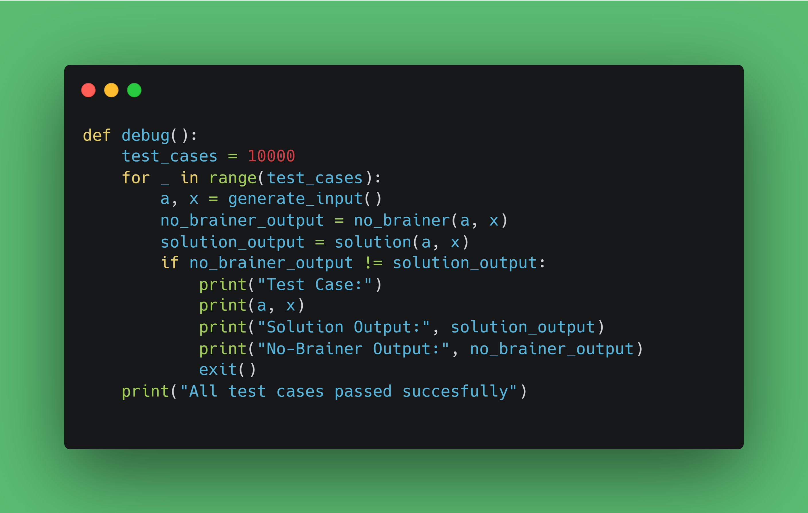 Debugging Like a Competitive Programmer