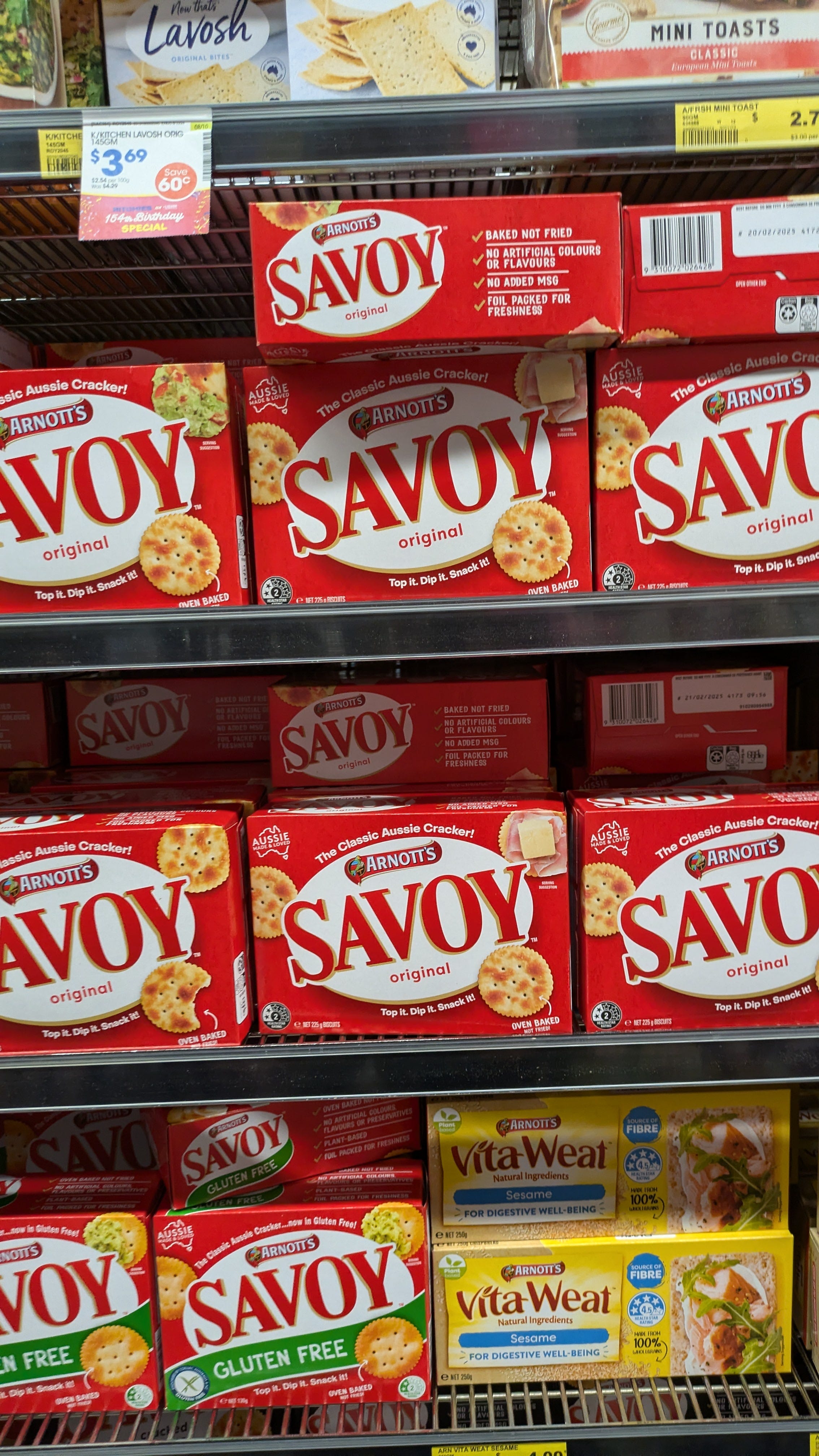 Red box cracker showdown: Jatz v Savoy v Ritz - by Samantha