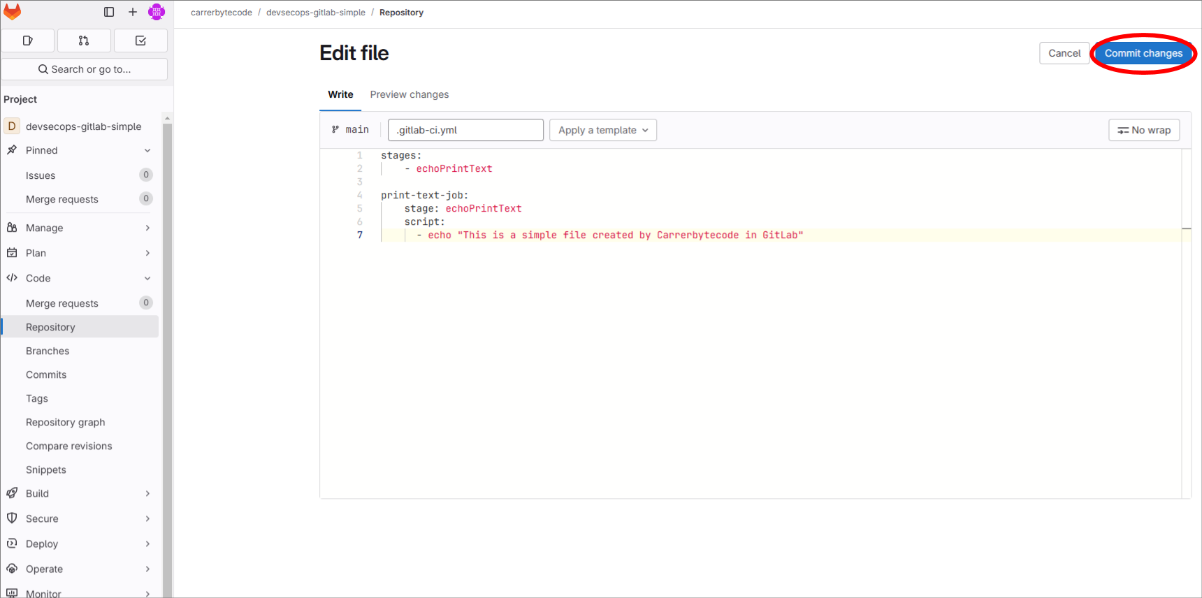 Part1 Implementing DevSecOps Pipeline using Gitlab