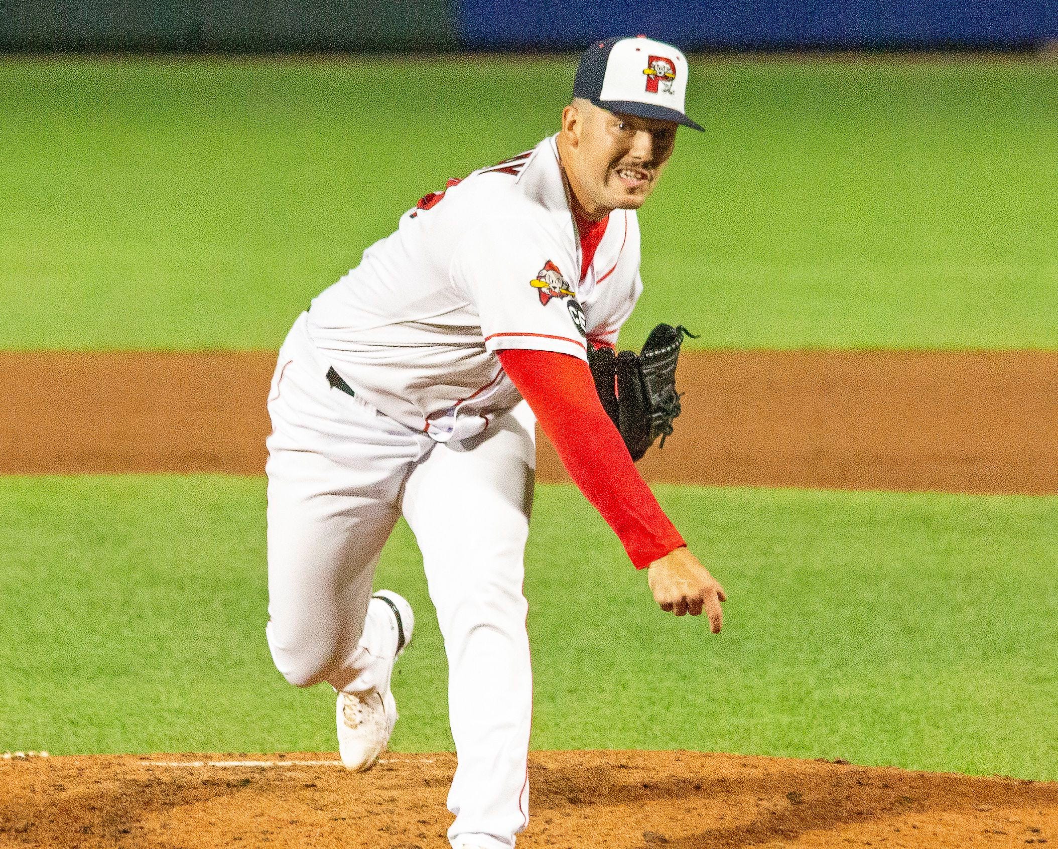 Taylor Broadway "had some life" in his pitches against Northeastern
