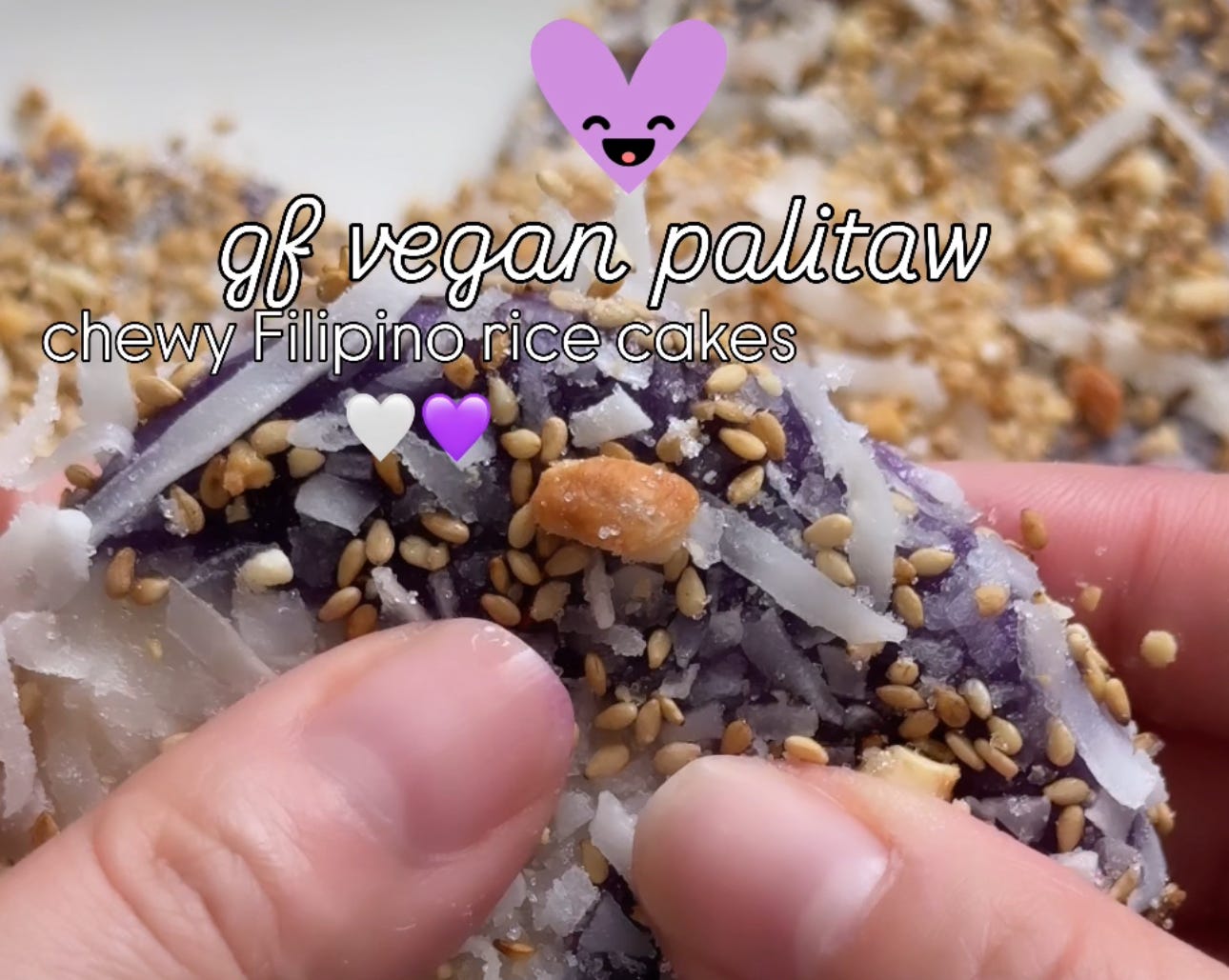 easy Filipino sweet rice cakes (palitaw) recipe