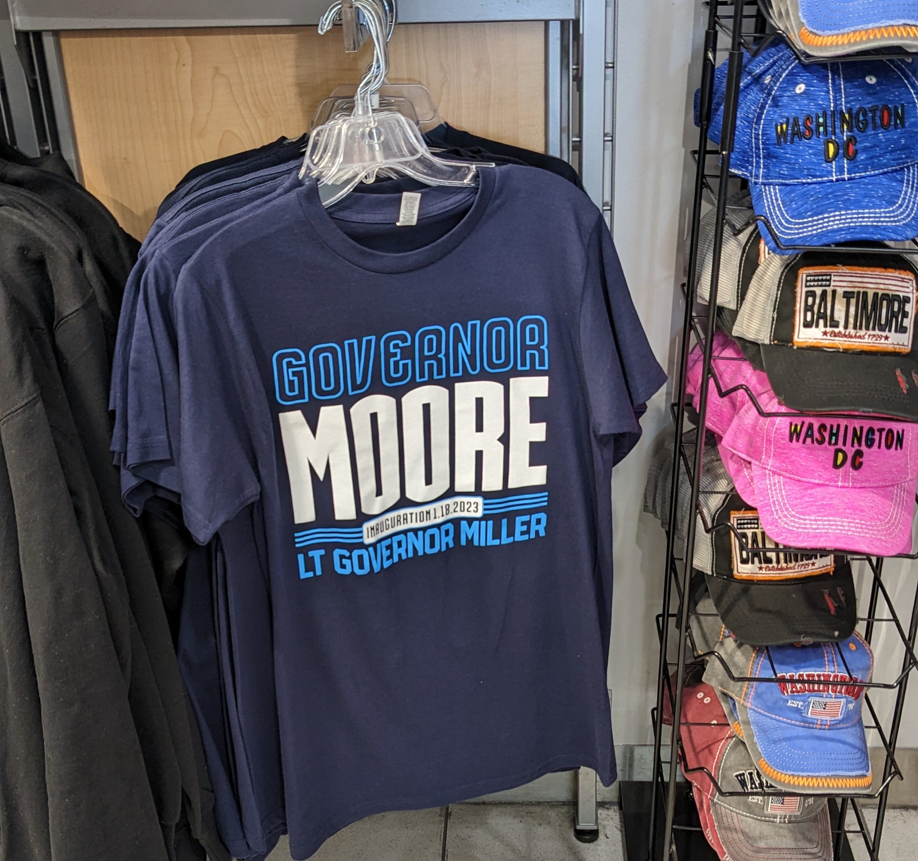 BWI Vendor Selling Wes Moore Merch - by Brian Griffiths