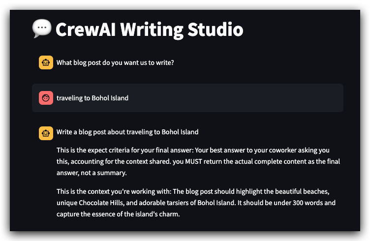 How to Implement a Simple UI for CrewAI applications